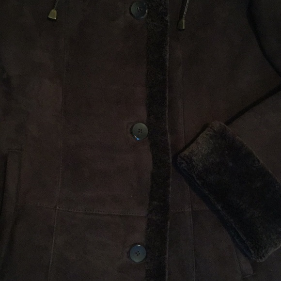 Stephania Sarle | Jackets & Coats | Stephania Sarle Hooded Shearling ...